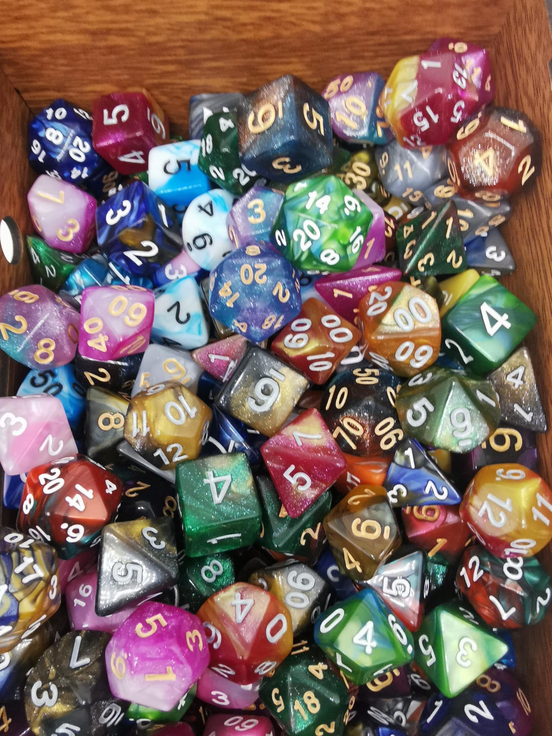 DND Dice Blind Box | Random Surprise Set | 10/30/60/100 Dice Available ...