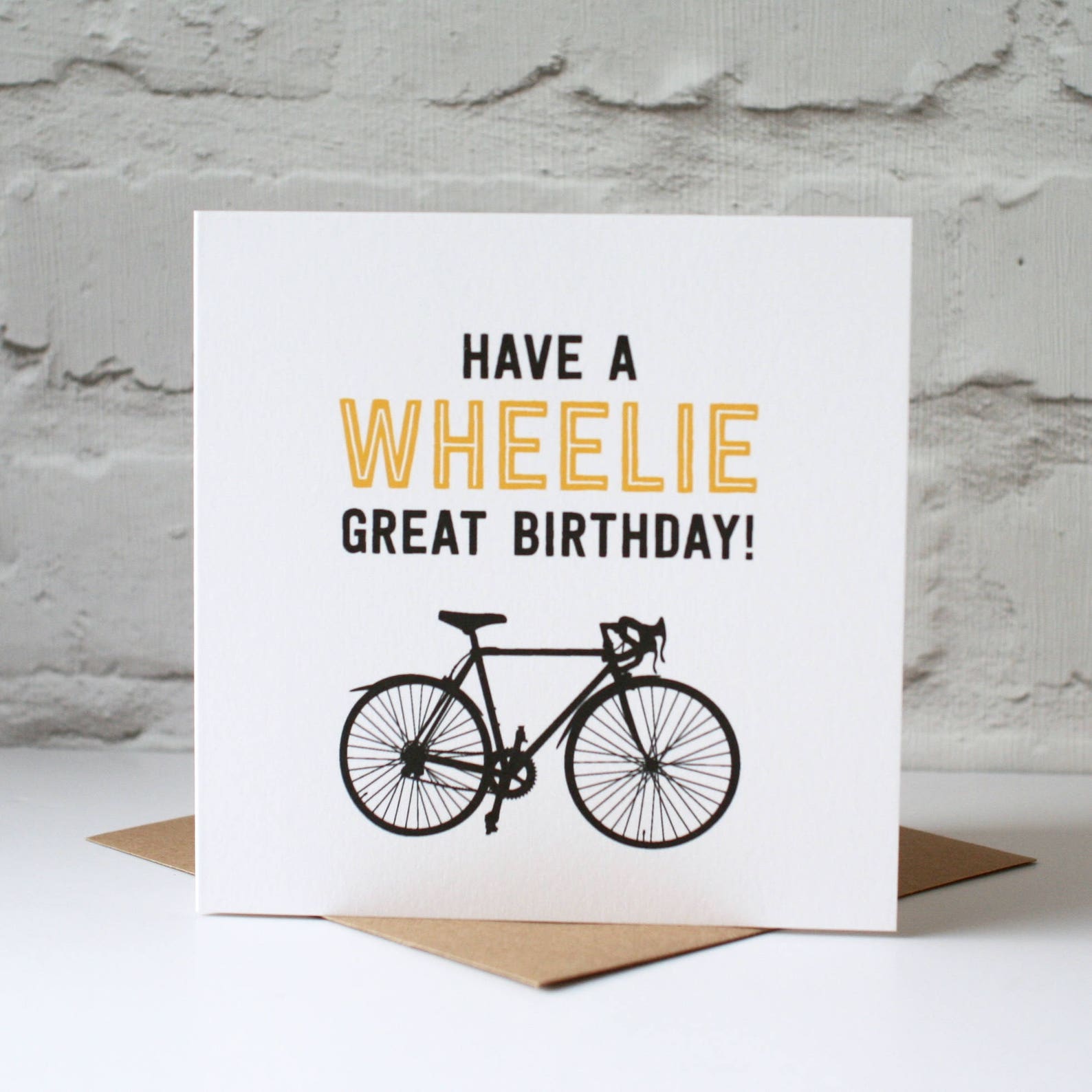 Wheelie Great Birthday Card - Etsy