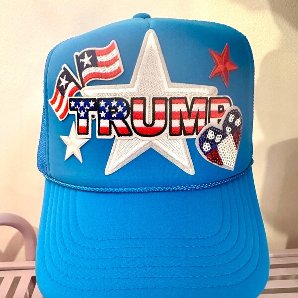 Trump Trucker Hats With Patches - Etsy