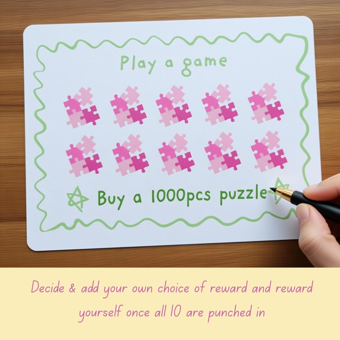 2026 Goals Punch Cards Printable | Habit Tracker Reward Cards ...