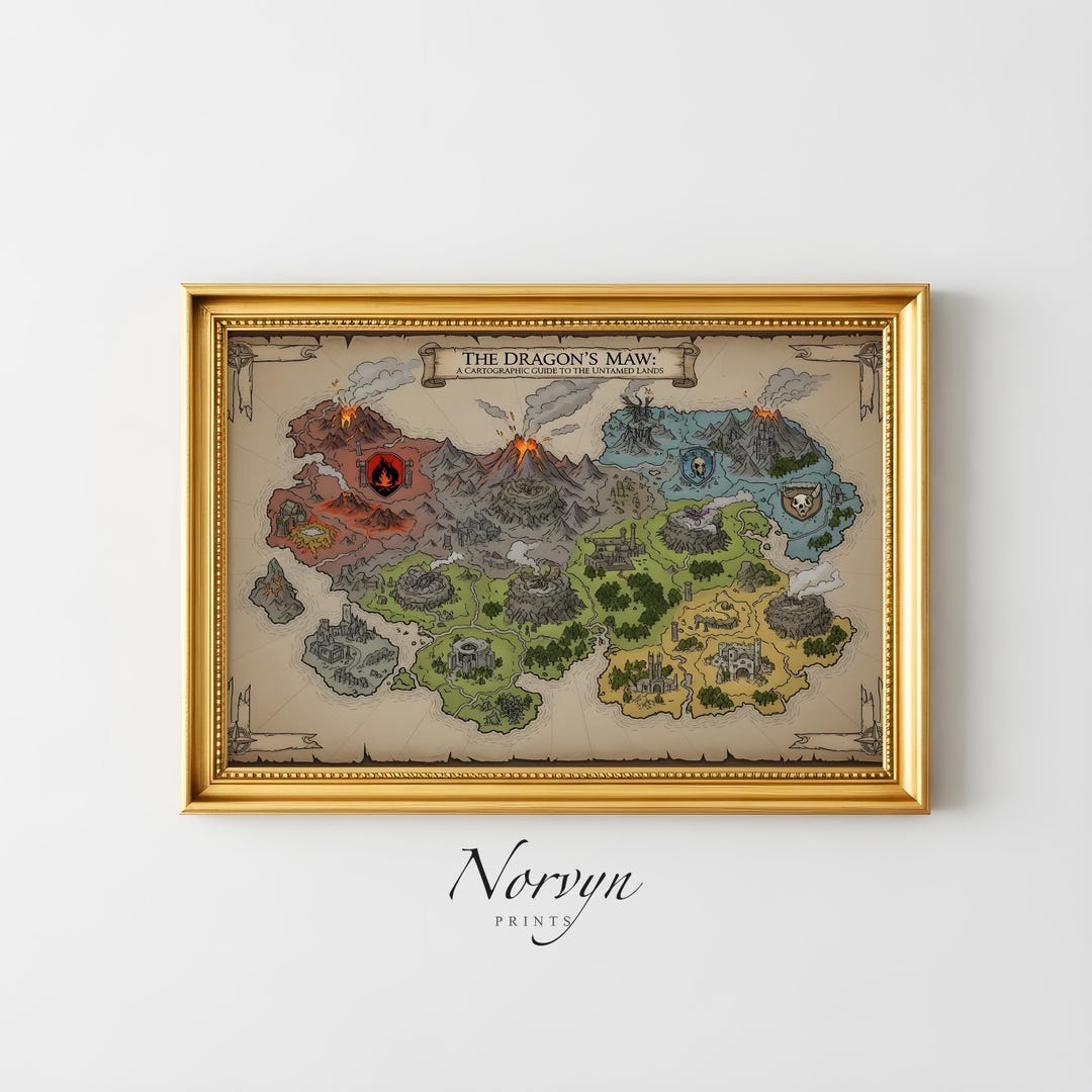 Great Turtle Island Map Printable | Wandering Isle Illustration ...