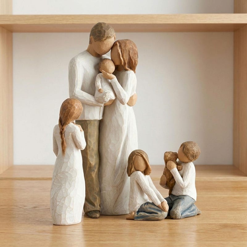 Five Family Figurines - Etsy