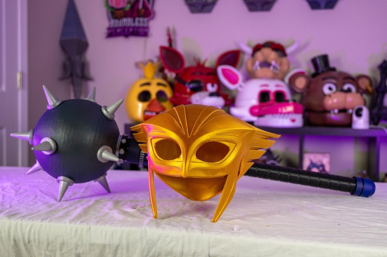 3D Printed Hawk Girl Spiked Mace Cosplay Prop • Comic Hero Inspired ...