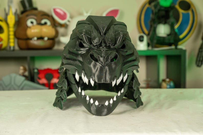 3D Printed Godzilla Cosplay Helmet – Unleash Your Inner Kaiju - Etsy ...