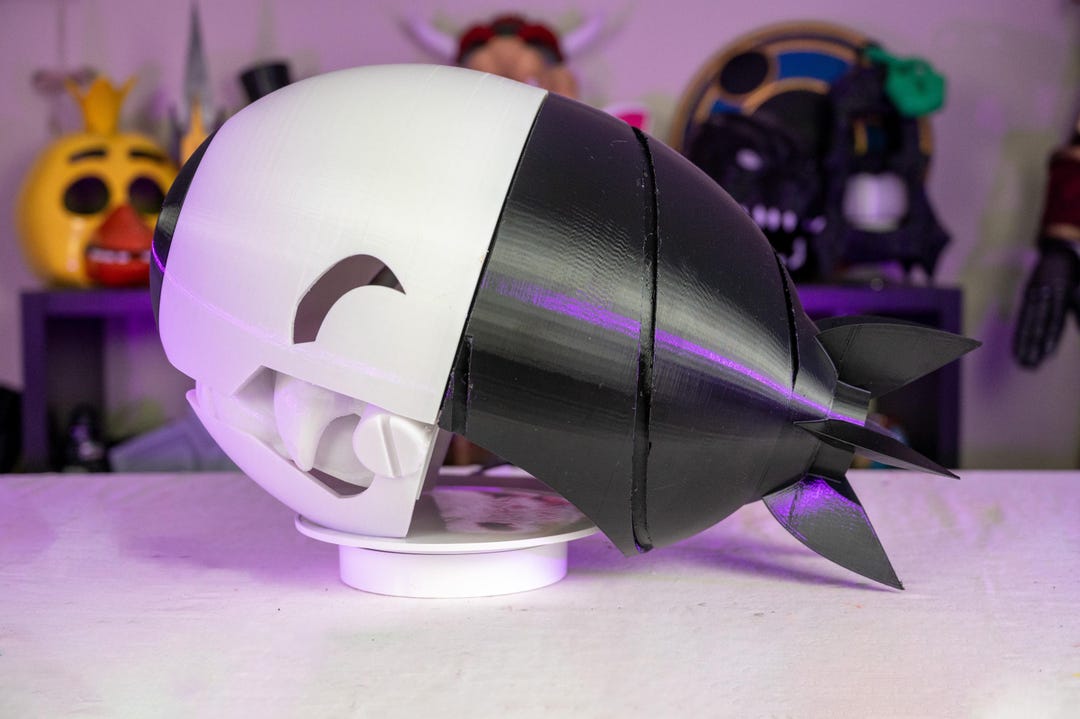 3D Printed Cosplay Akuma Helmet - Etsy