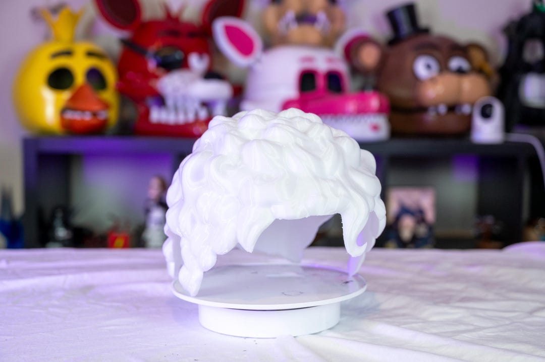3D Printed Ivory Toupee Helmet – Community TV Show Cosplay Prop – Fits ...