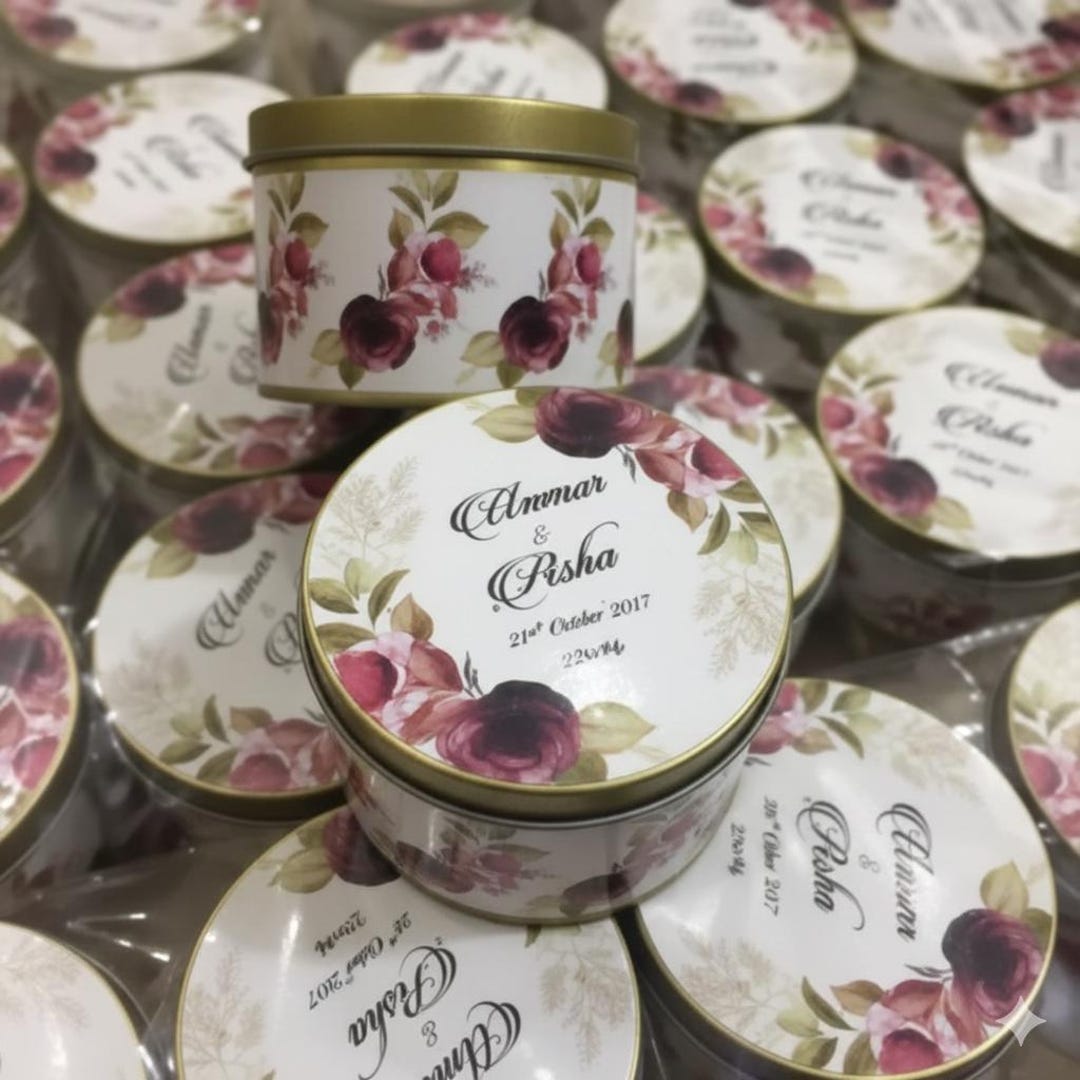Personalized Nikkah Bid Boxes , Wedding Tin Boxes: Elegant Designs ...
