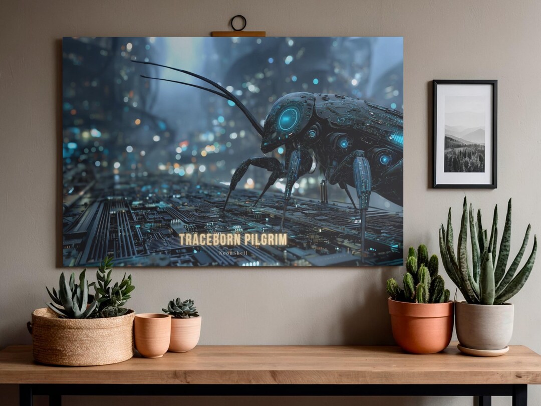 Cyberpunk City Poster – Traceborn Pilgrim, Digital Download, 4 Poster ...