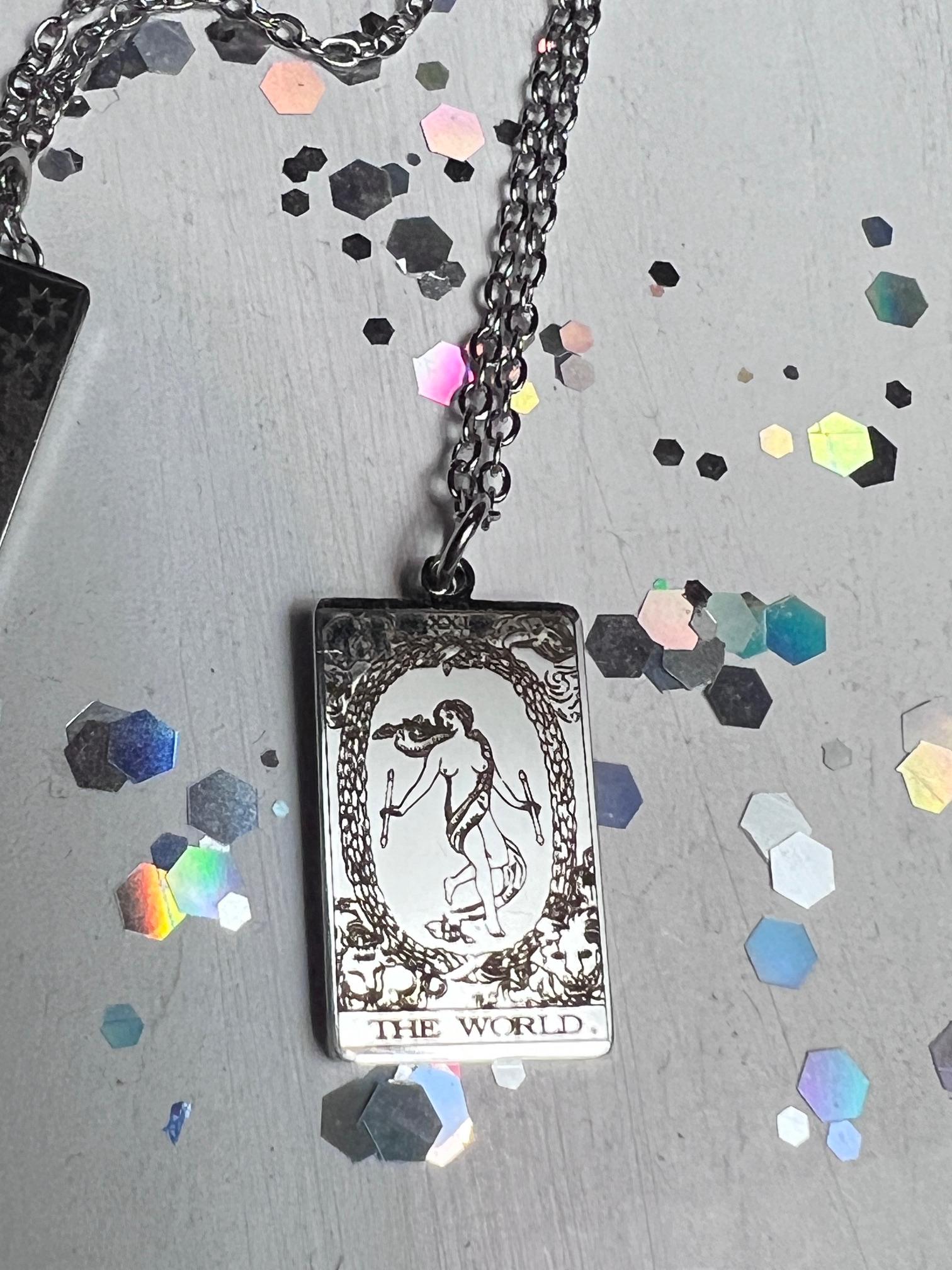 Tarot Card Necklace Tarot Jewelry - Etsy