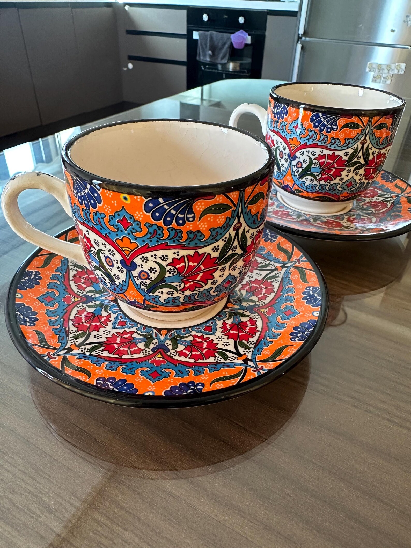 Turkish Hand-painted Ceramic Mugs - Etsy