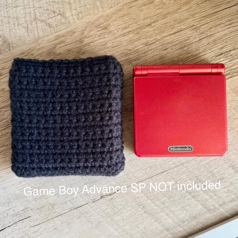 Hand Crocheted Sleeve Case for the Game Boy Advance SP Handheld System ...