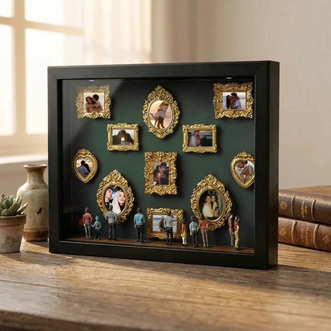 DIY Museum of Us Shadow Box, Custom Photo Mini Frame, Personalized ...