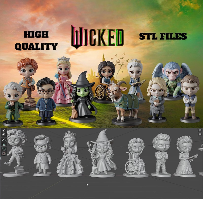 Wicked 3d Print Files - Etsy