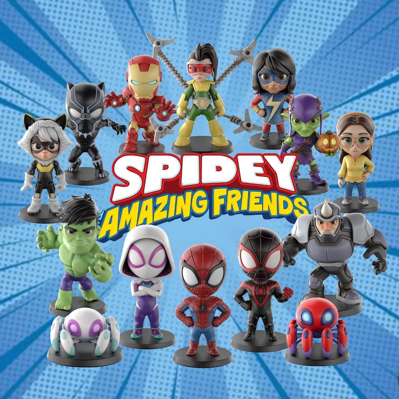 STL Files Spidey and His Amazing Friends 3D Characters - Etsy