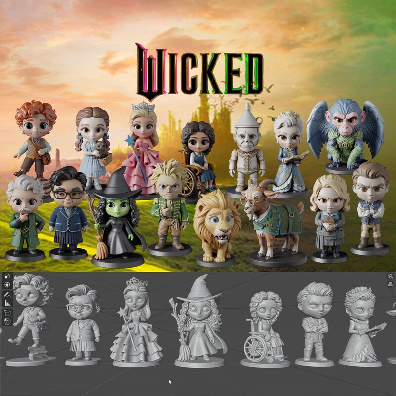 Wicked 3d Printer File - Etsy