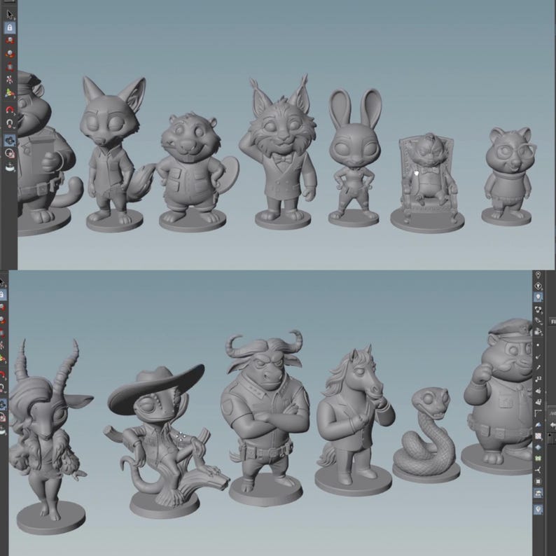 STL Files Zootopia/zootropolis 3D Characters - Etsy Australia