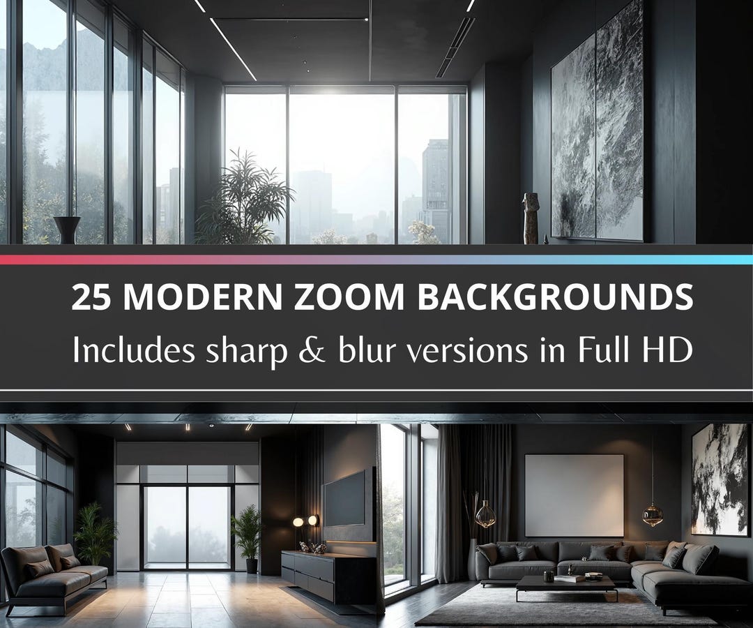25 Virtual Backgrounds Pack | Zoom Backgrounds | Virtual Background ...