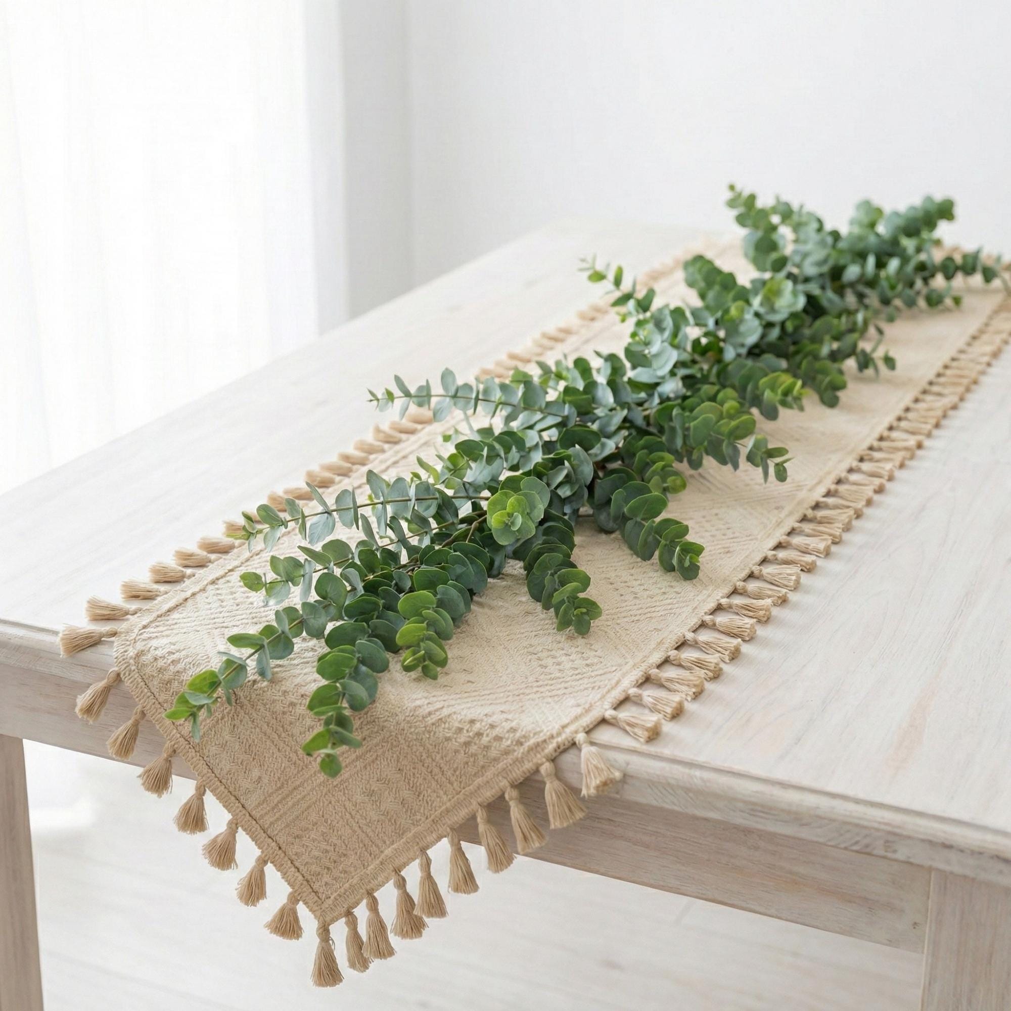 Boho Console Table Runner, Dresser Scarf, Clean Girl Decor, First ...