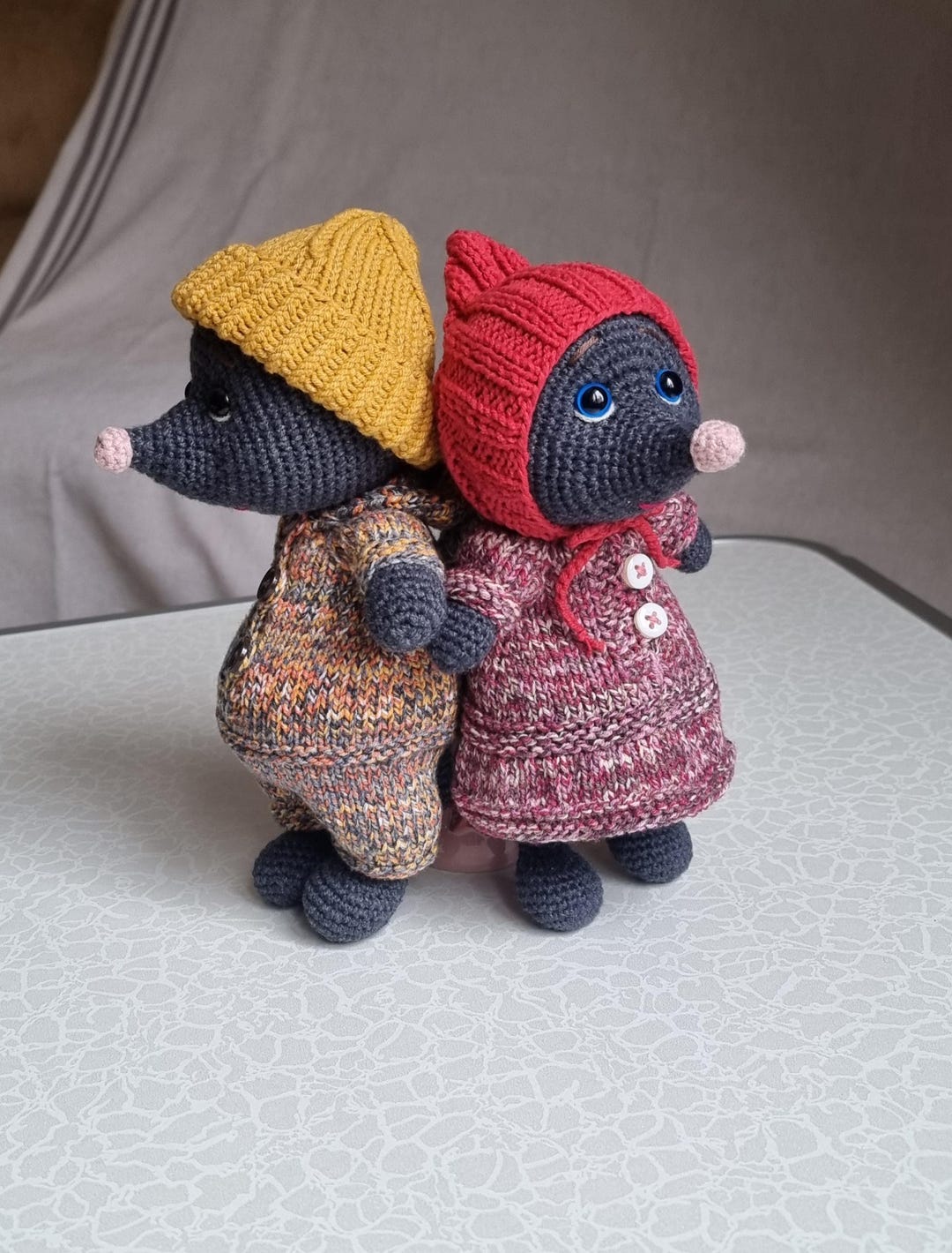 Handmade Crochet Mole Toy Made From a Cotton, Nursery Décor - Etsy