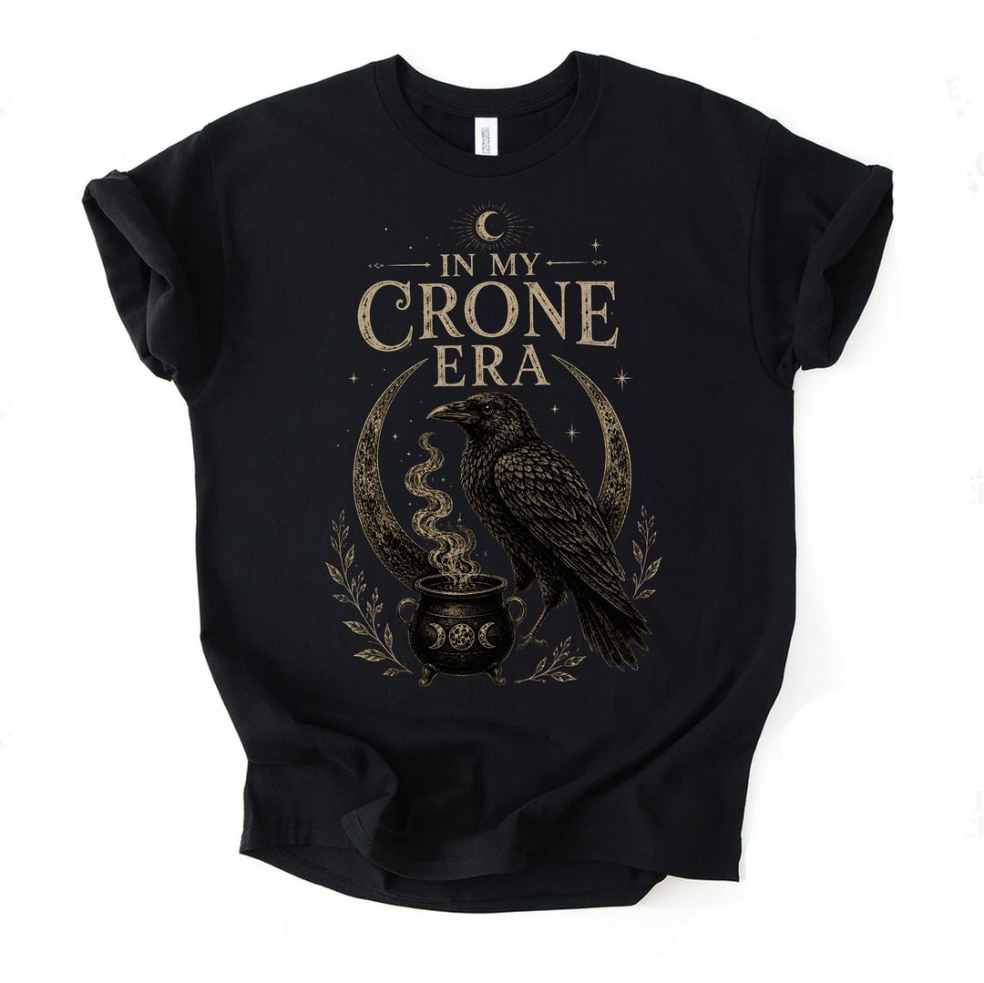 In My Crone Era PNG, Crone Era Digital, Witchy PNG, Raven Moon Cauldron ...