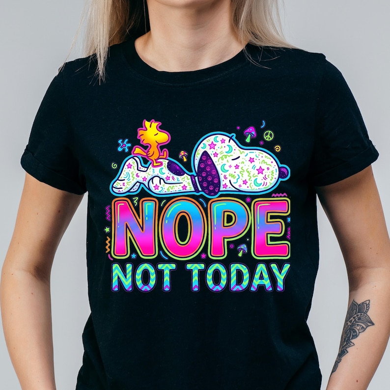 Retro Cartoon Dog PNG, Hippie Snoopy Inspired Design, Groovy Quote ...