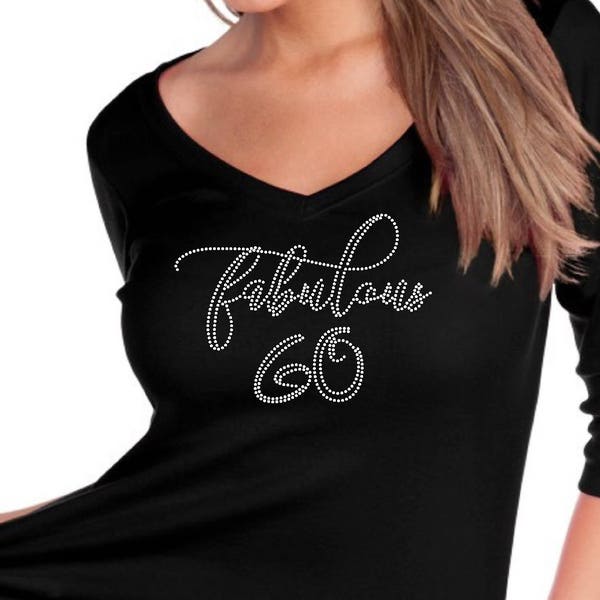 60th Birthday Bling Shirt Etsy