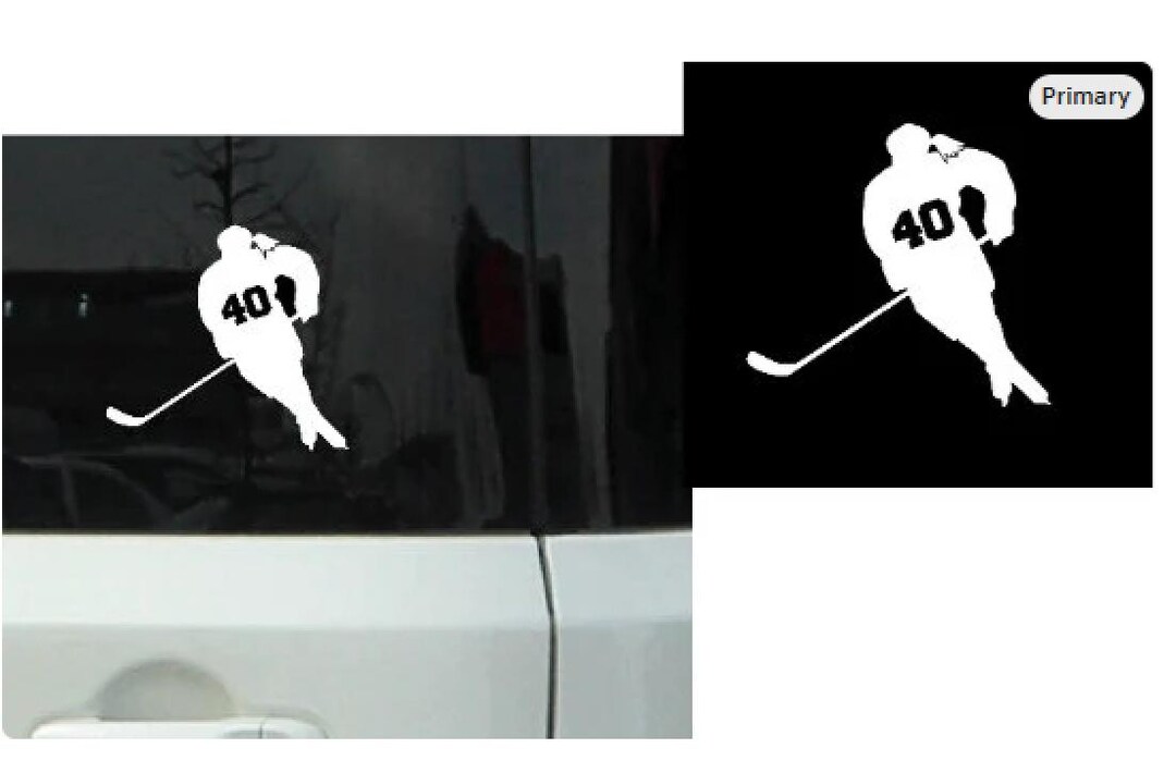 Personalized Girls Hockey Window Sticker Custom Female Hockey Number ...