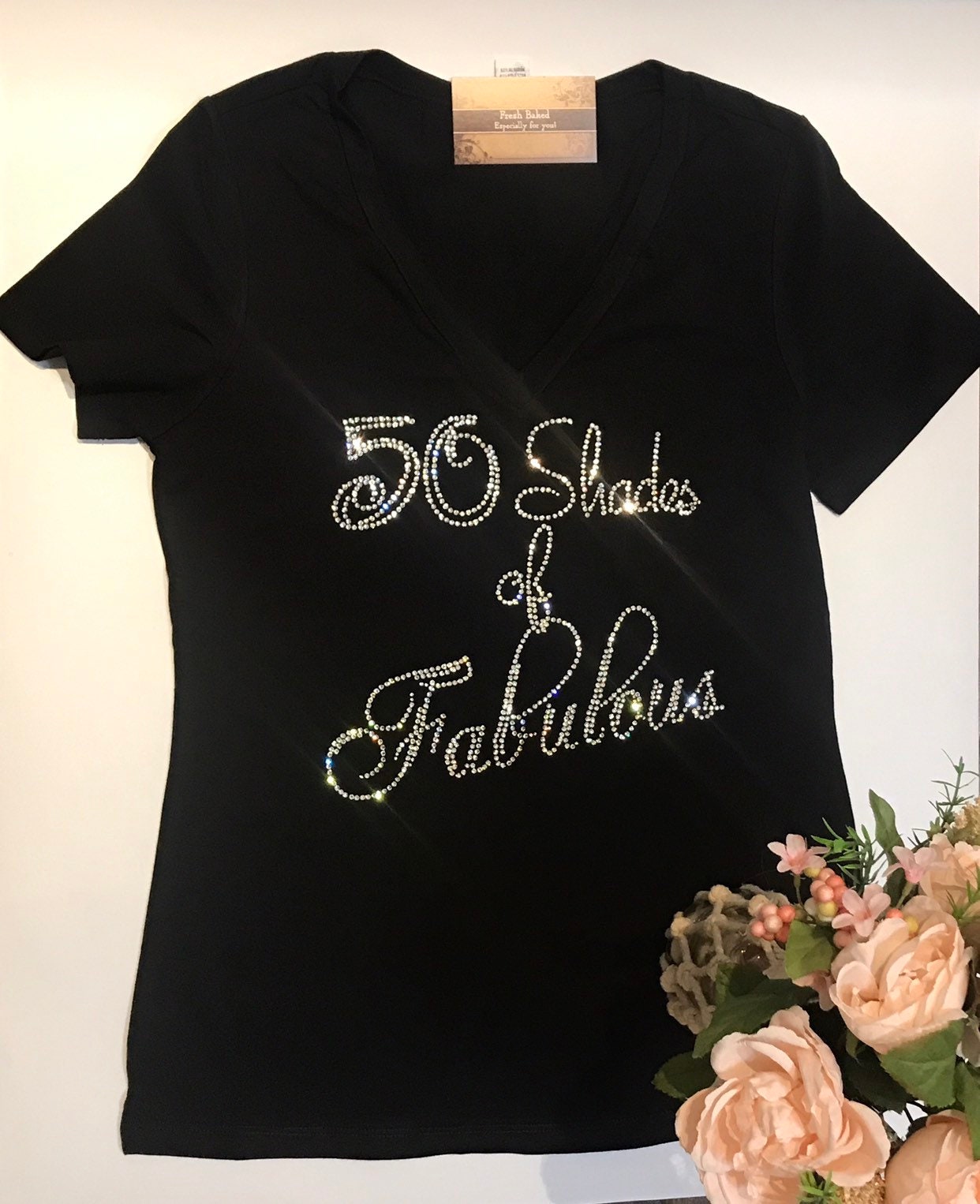 Bling 50 Shades Of Fabulous Shirt 50th Birthday Shirt Etsy