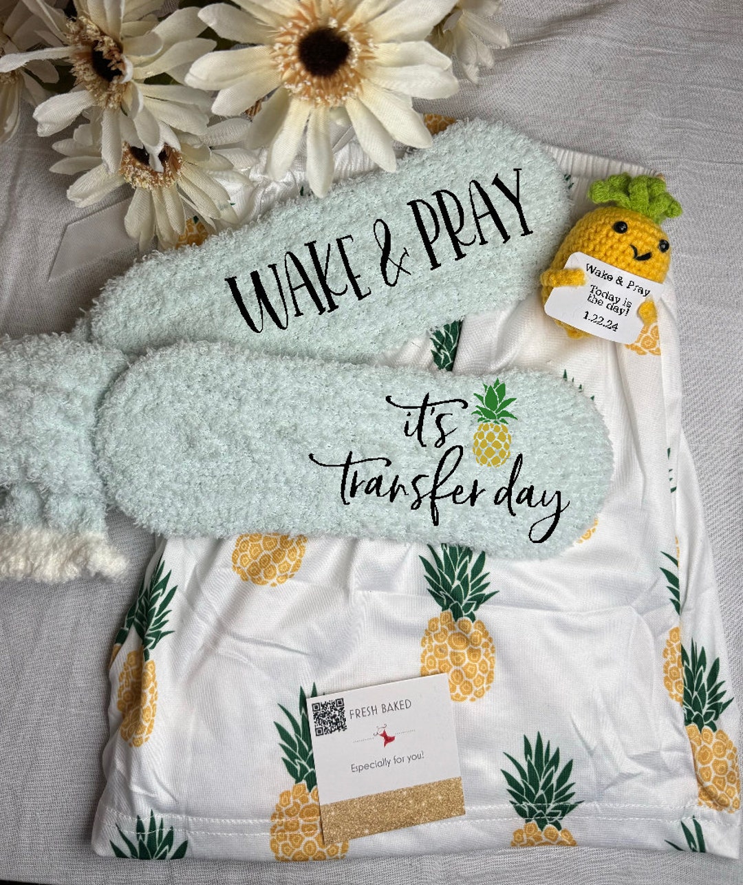 Wake and Pray It's Transfer Day Socks | Transfer Day Socks | Wake ...