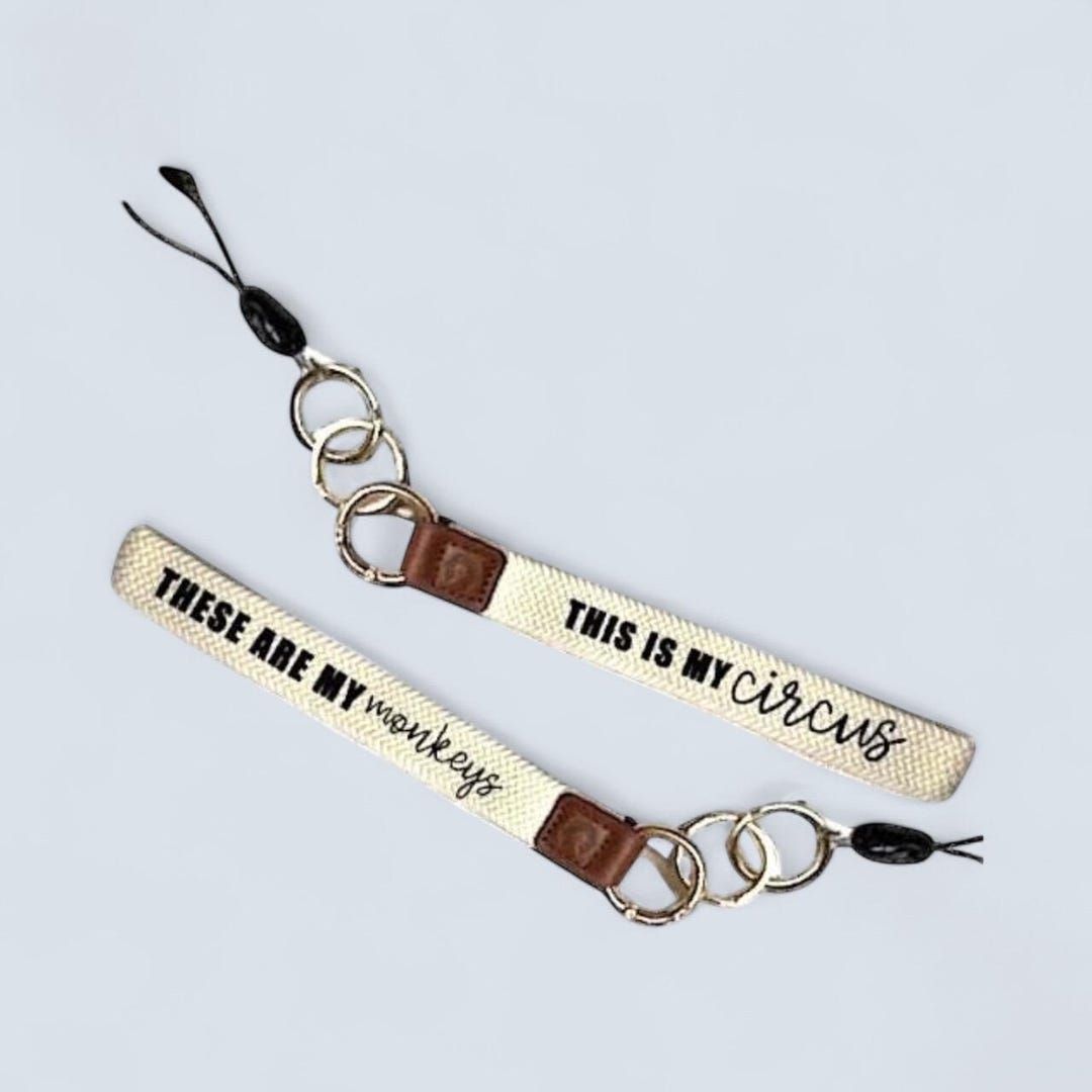 Personalized Custom Funny Woven Keychain for Mom This is My Circus ...