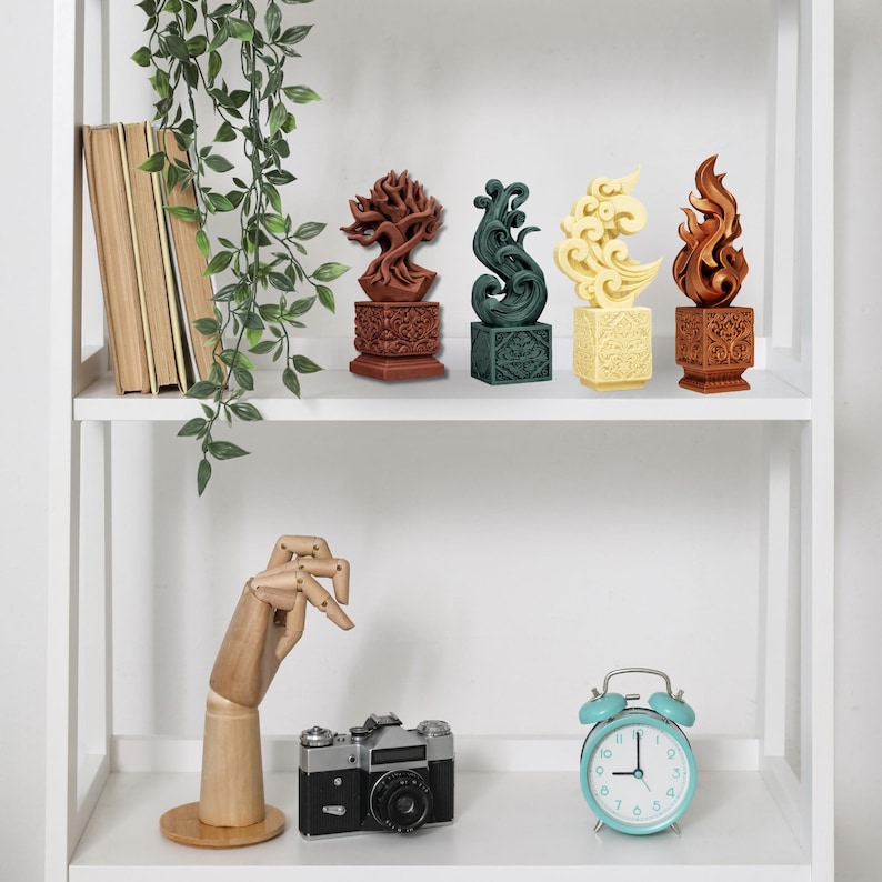Four Elements Sculptures – Earth Water Fire Air | Symbolic Modern Decor ...