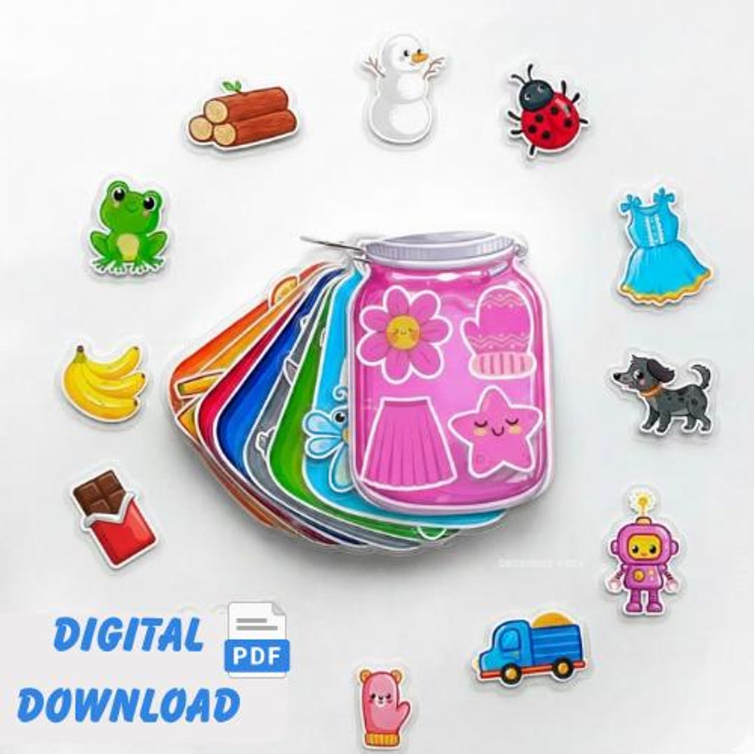 Printable Color Matching Busy Book | Toddler Quiet Book | Montessori ...