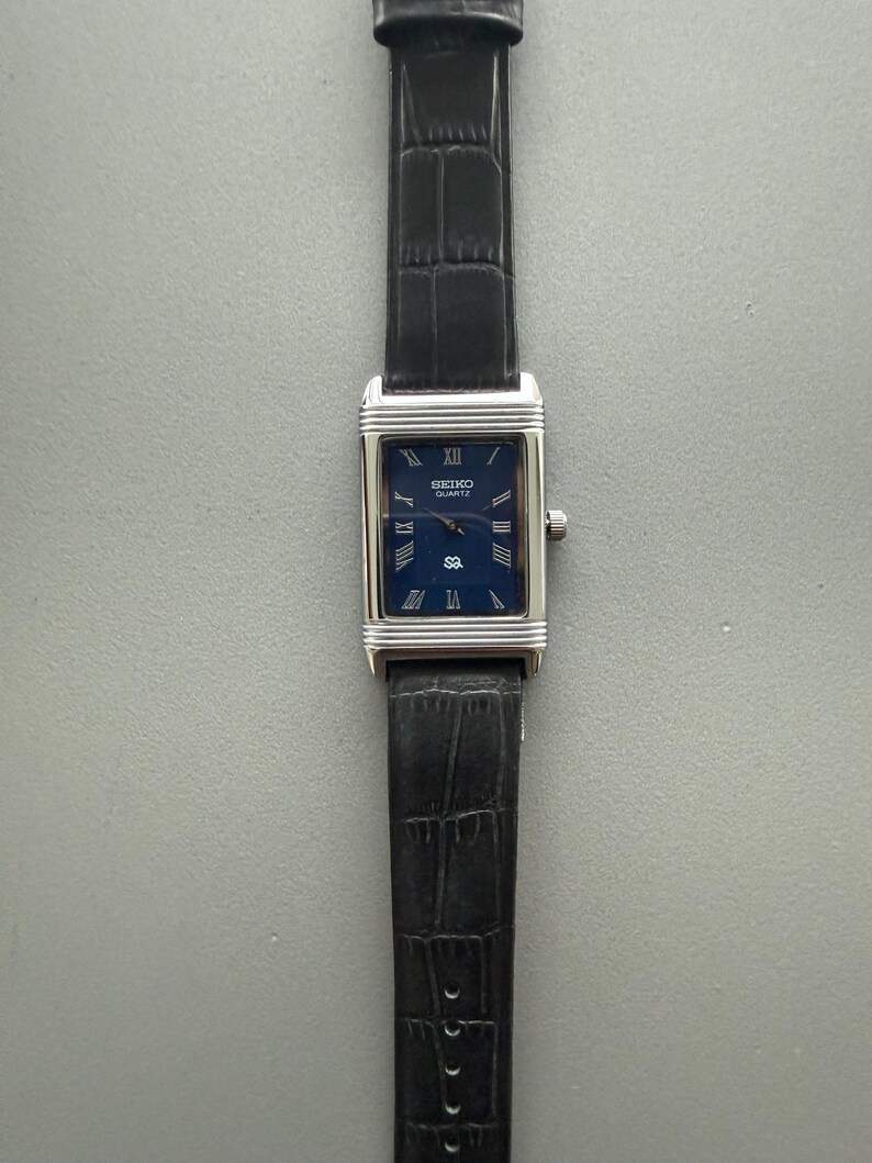 Restored Men's Vintage Seiko Tank Rectangular Quartz Dress Watch With ...