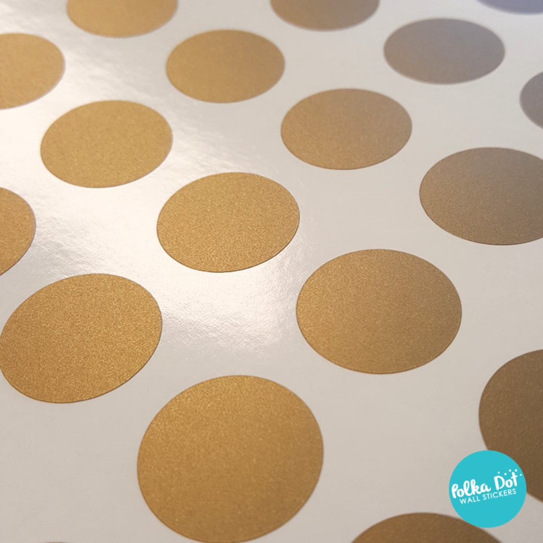 Mini Pack One Inch Vinyl Polka Dot Stickers - Etsy