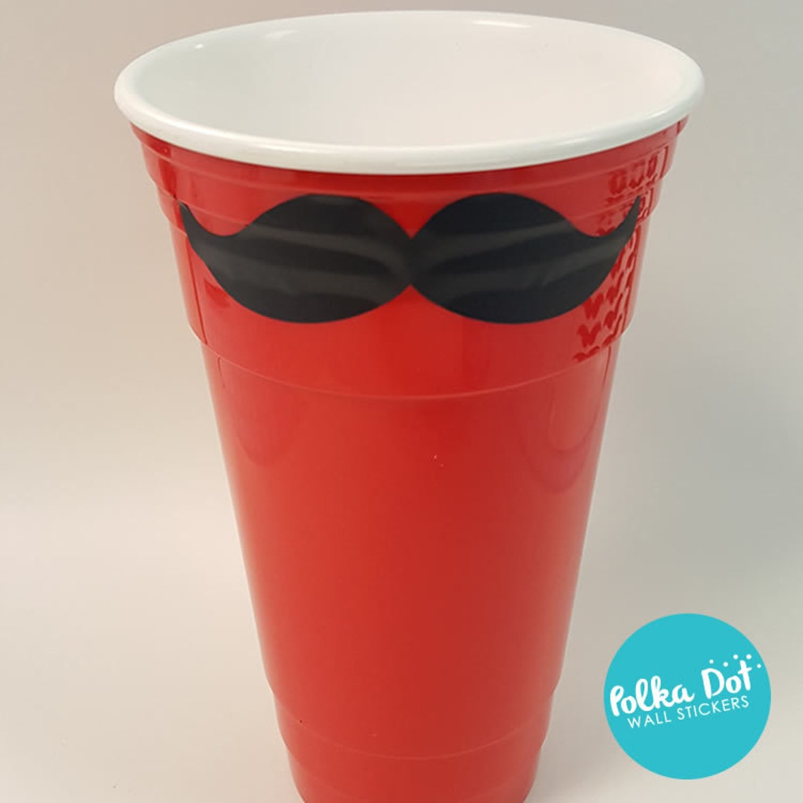 Mustache Vinyl Sticker 60 Colors Party Favor Cup Goody - Etsy