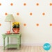 Peel and Stick Bright Orange Polka Dot Wall Decals Long Life - Etsy