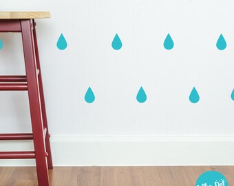 Rain Wall Decal | Etsy