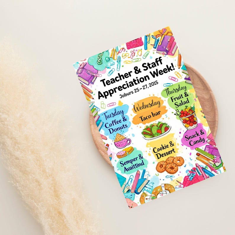Editable Teacher Appreciation Week Flyer (digital Download) - Etsy