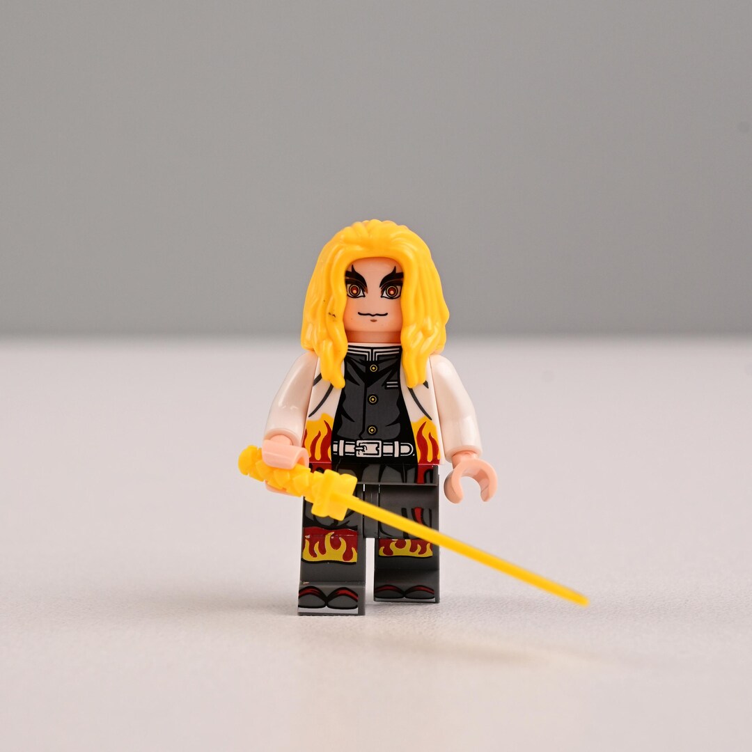 Rengoku Kyojuro Minifigure | Flame Hashira & Flame Breathing Master ...