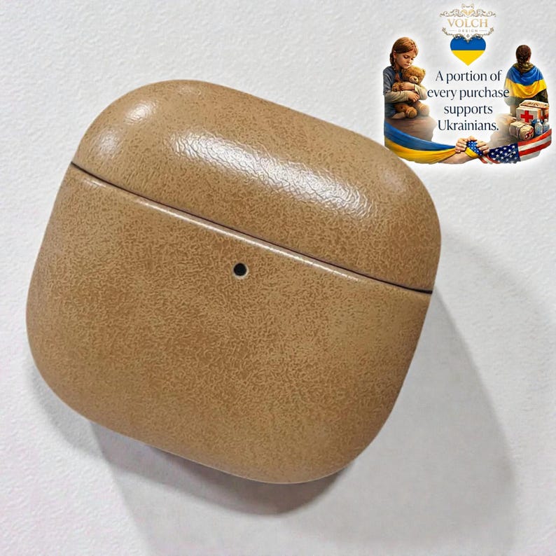 Leather Airpods Pro Case – Shockproof Protective Cover With Keyring ...