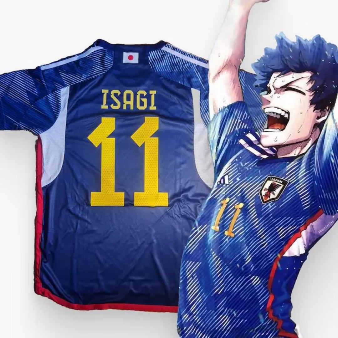 Blue Lock Isagi Yoichi Cosplay Jersey, Custom Football Shirt - Etsy