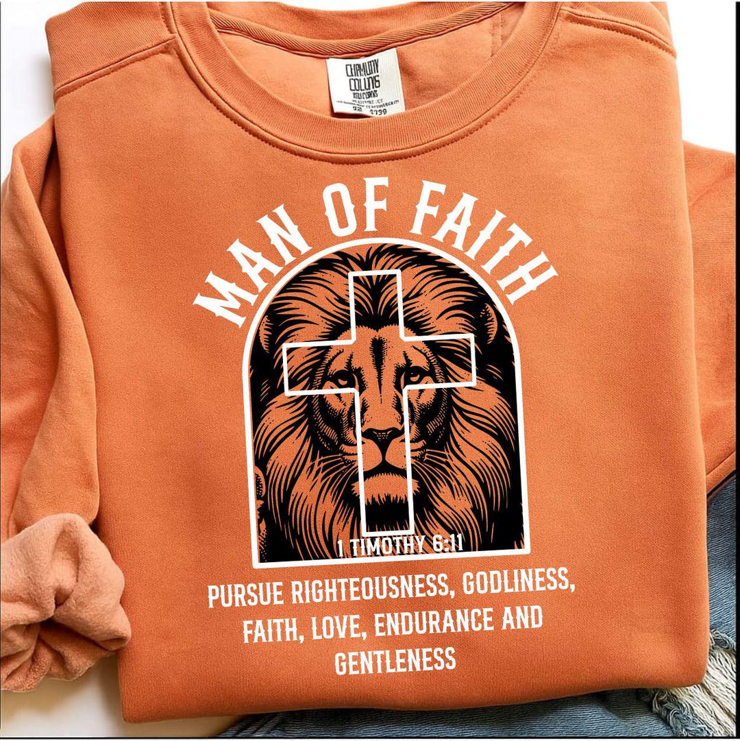 Man of Faith Christian Png: Jesus Lion of Judah Art (digital Download ...