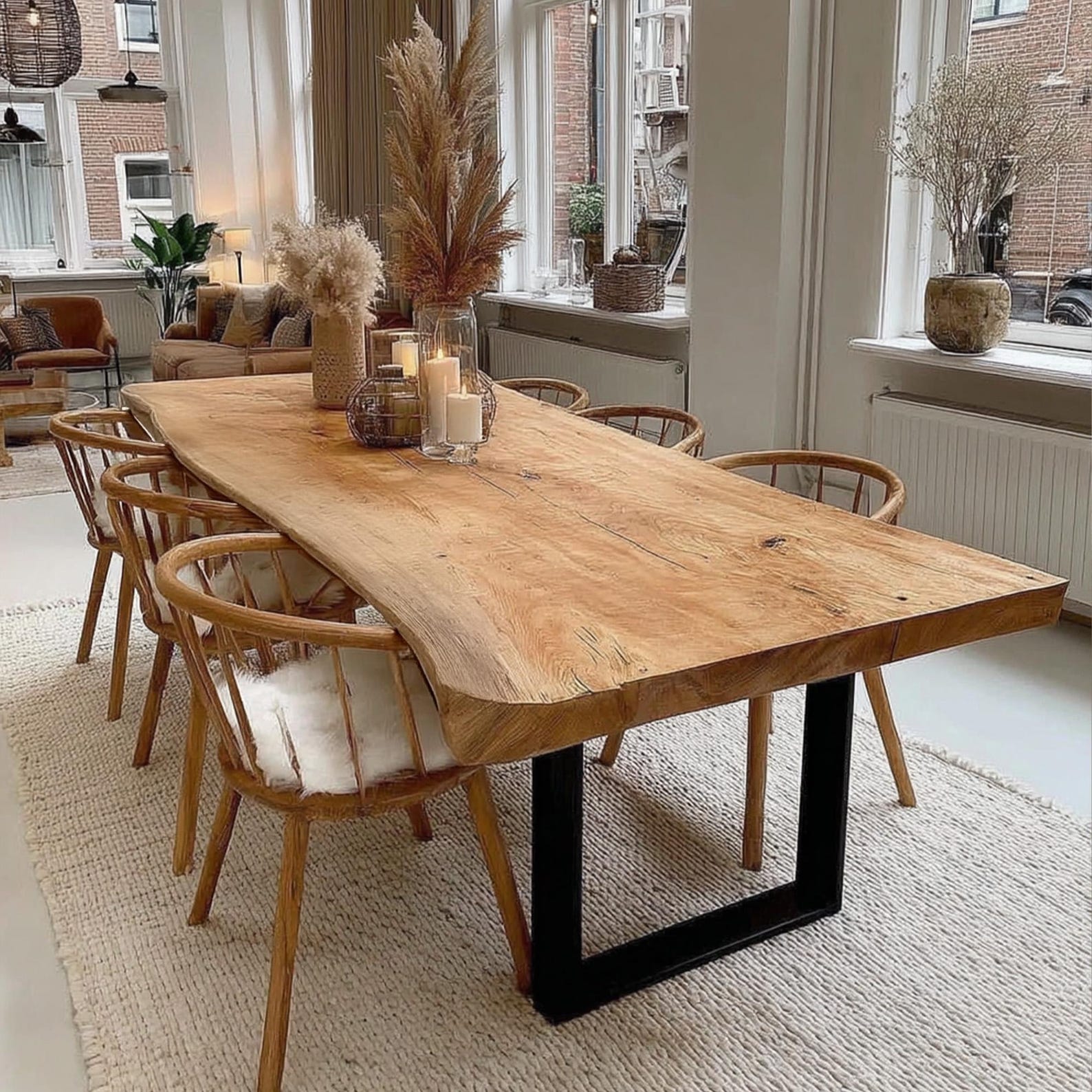 Handmade Live Edge Walnut Dining Table, Custom Sizes - Etsy