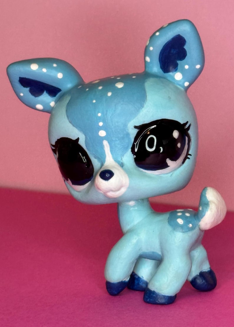Littlest Pet Shop Deer Custom Winter Deer Hand Painted LPS - Etsy