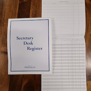 Check Registers for Deskbook Checks, Secretary Desk Register, Size: 6 3 ...