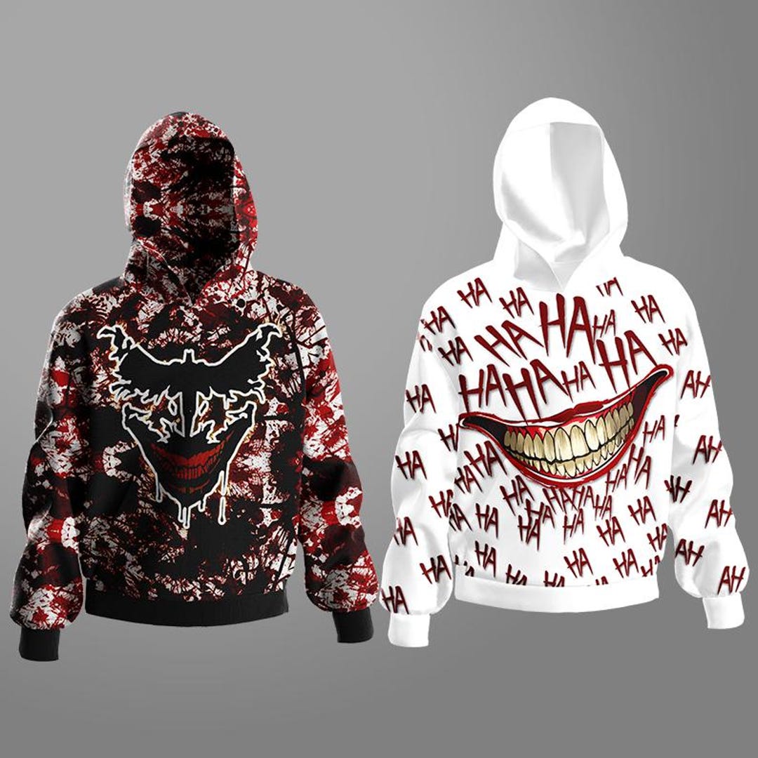 Ha Ha Ha Joker Inspired Hoodie SVG PNG | Horror Clown Laugh Design ...
