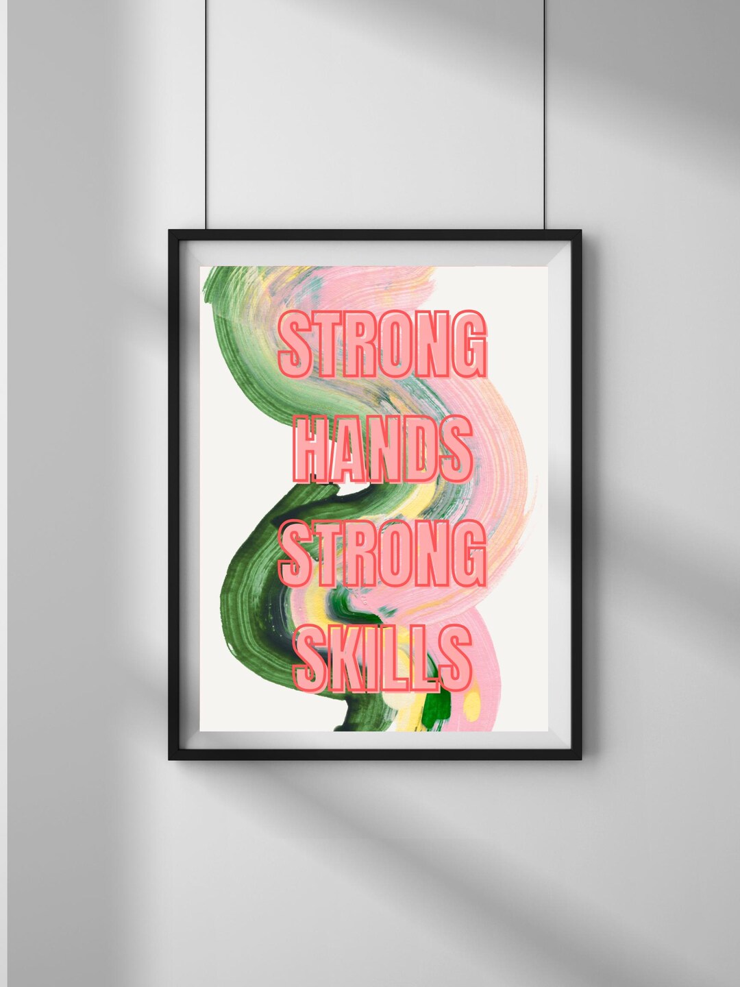 Strong Hands Strong Skills Poster | Occupational Therapy Print ...
