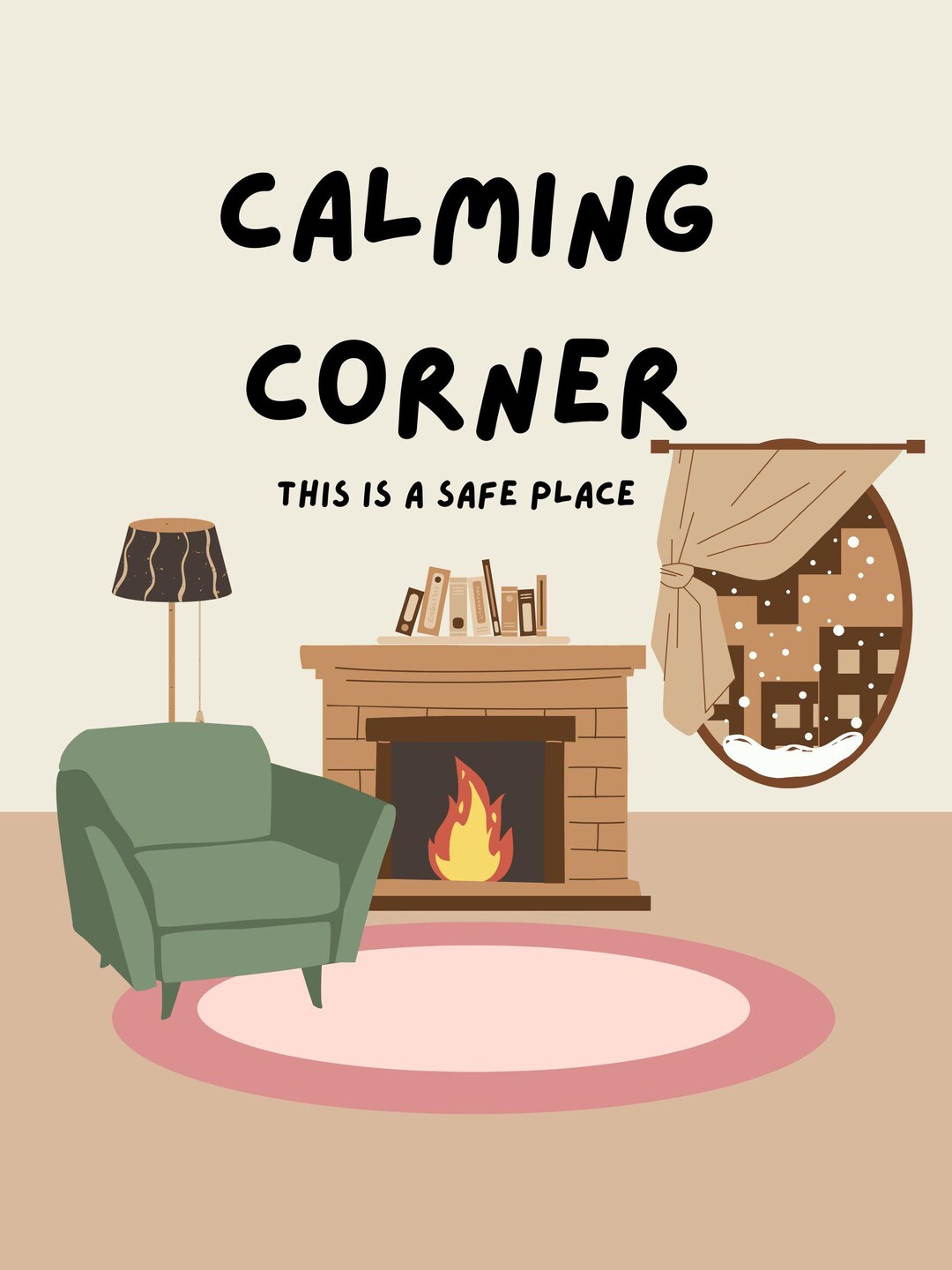 Cozy Calming Corner Posters: Breathe & Positive Affirmations for Kids ...