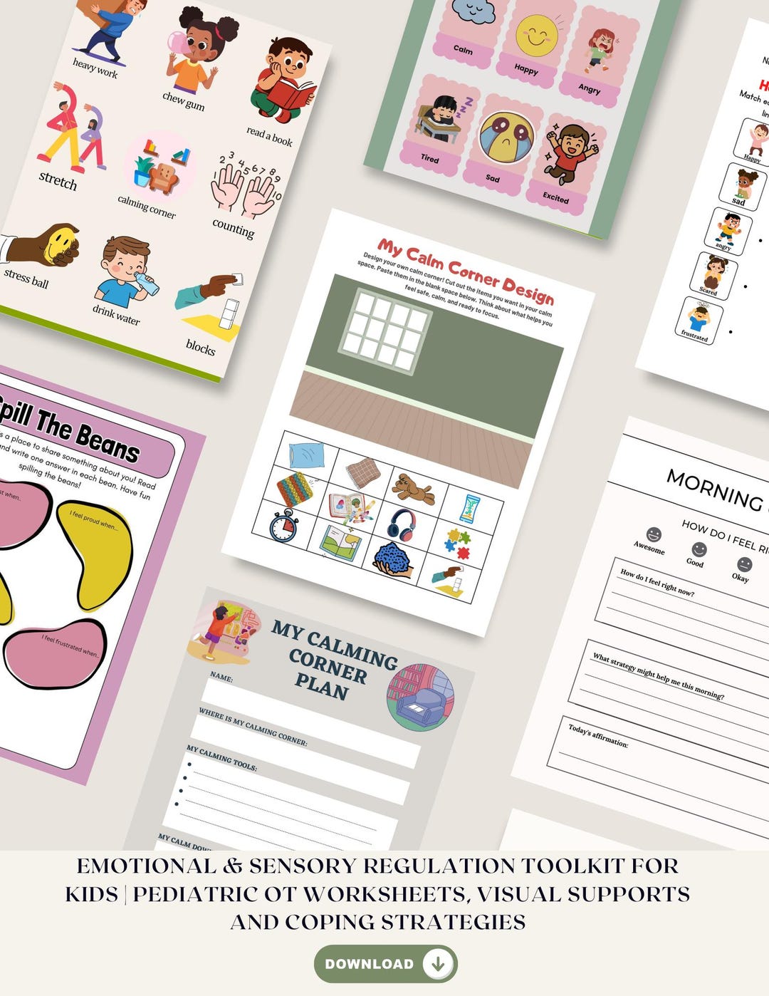 Emotional & Sensory Regulation Toolkit for Kids | Pediatric OT ...