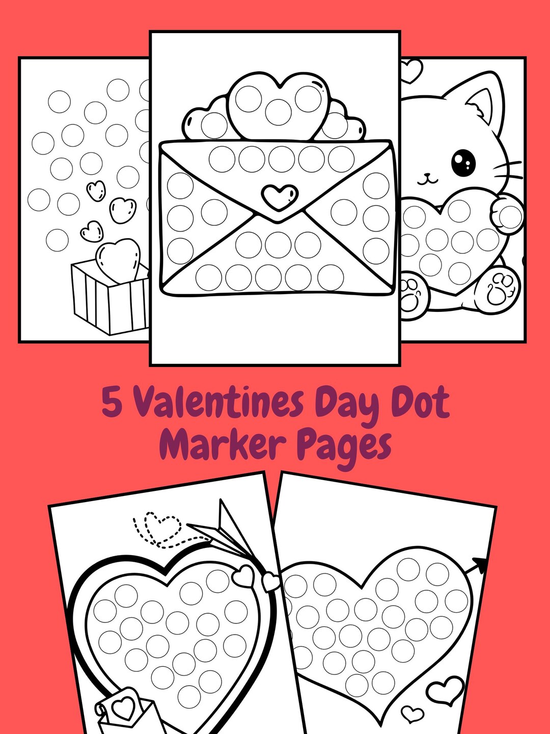 Valentine’s Day Dot Marker Activity | Fine Motor & Prewriting Skills ...